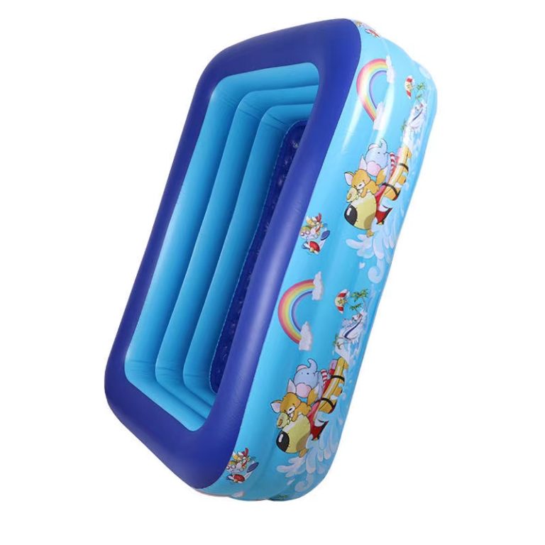 Inflatable Kiddie Swimming Pool,150*110*55cm Family Backyard Pool ...